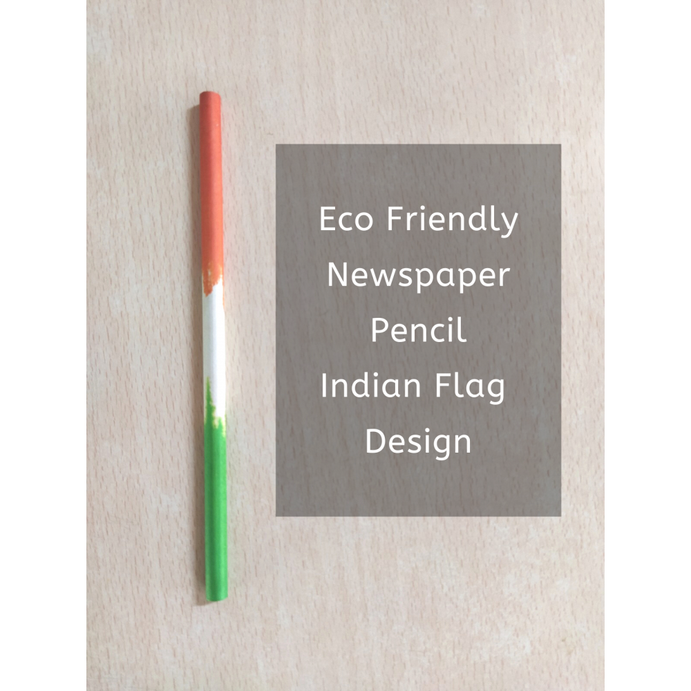 Buy Eco Friendly Newspaper Pencil Indian Flag Design