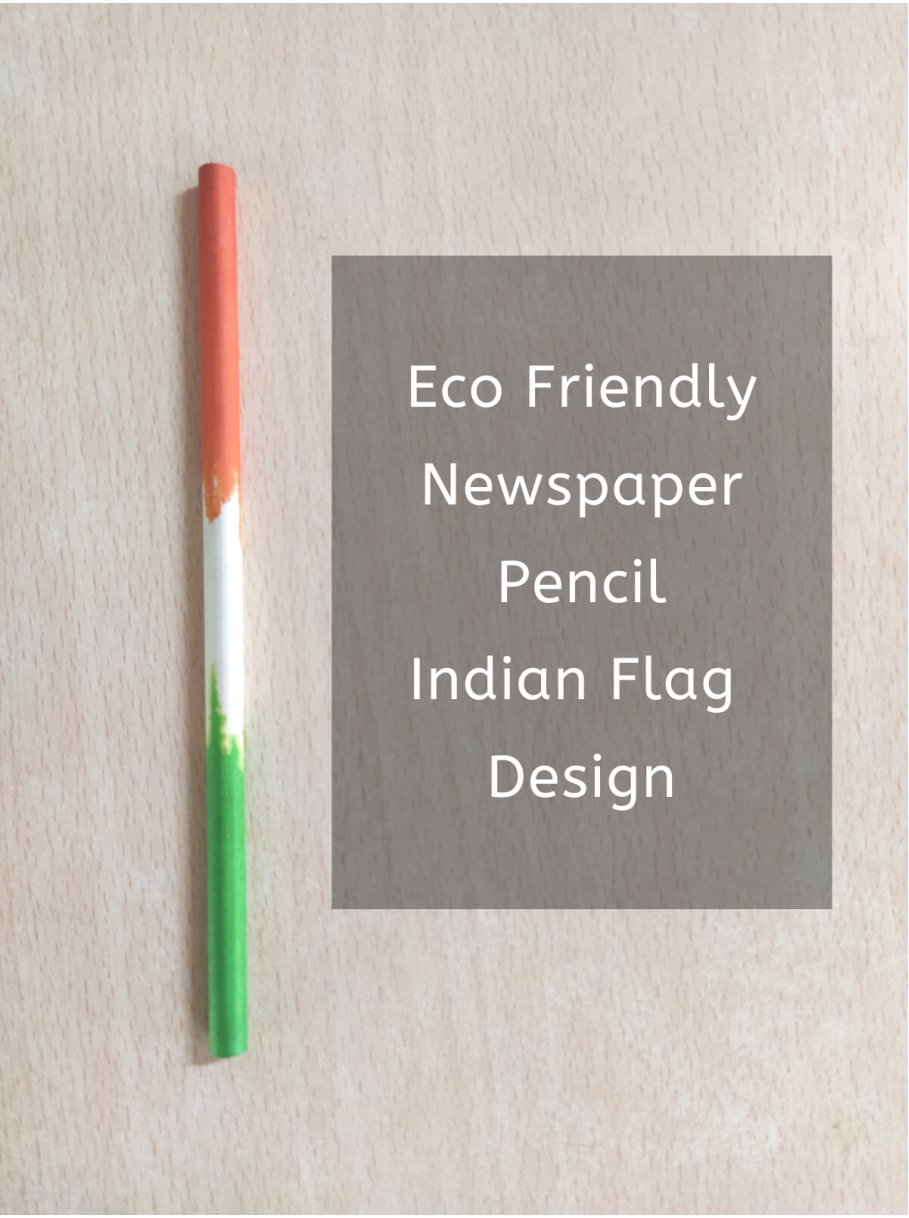 Buy Eco Friendly Newspaper Pencil Indian Flag Design